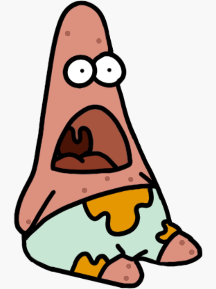 "Screaming Patrick" Sticker for Sale by Etlstickers | Redbubble