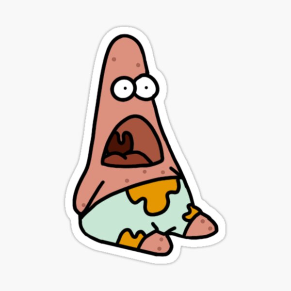 "Screaming Patrick" Sticker for Sale by Etlstickers | Redbubble