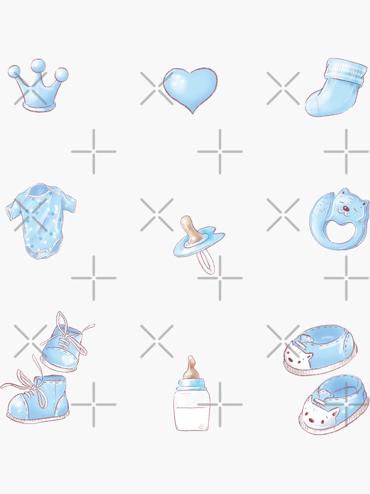 " Newborn Baby Boy Pack" Sticker for Sale by CoLoRLifeDesign | Redbubble