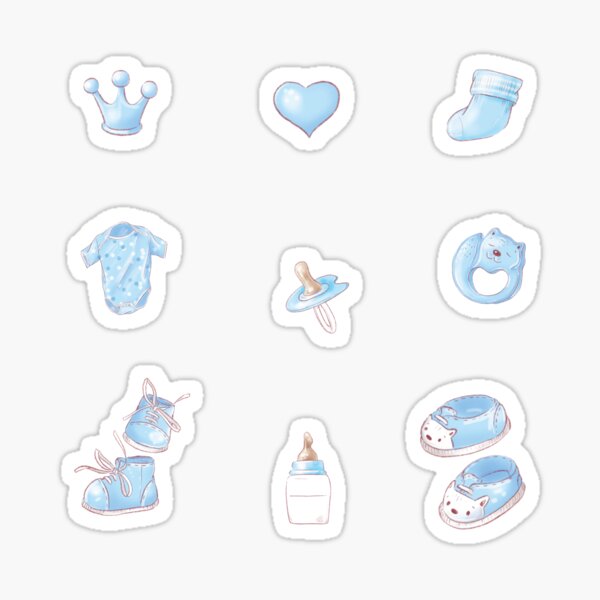 " Newborn Baby Boy Pack" Sticker for Sale by CoLoRLifeDesign | Redbubble