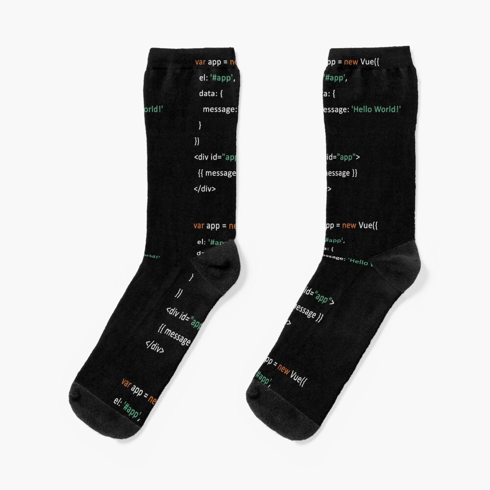 Vue Js Vuejs Javascript Framework Socks For Sale By Vladocar Redbubble
