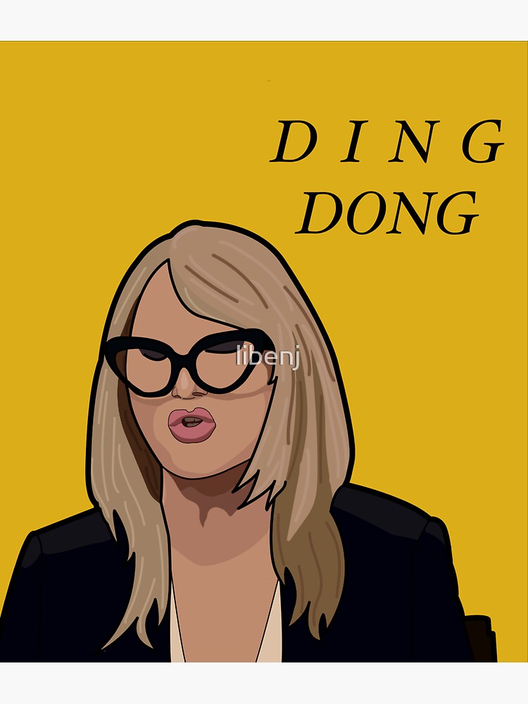 "DING DONG" Sticker for Sale by libenj | Redbubble