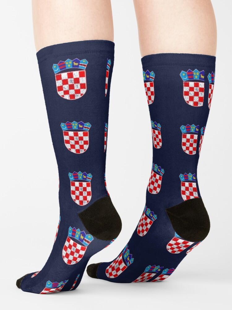 "Vintage Croatia Croatian Flag - Hrvatska Sahovnica" Socks for Sale by ...