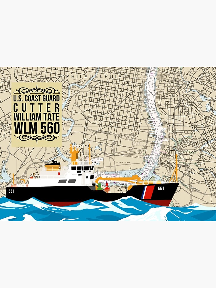 Chart Art - Coast Guard Cutter William Tate Premium Matte Vertical ...
