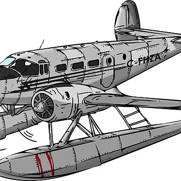 "Beech B18 C-FHZA Float Plane Canadian" Photographic Print for Sale by ...