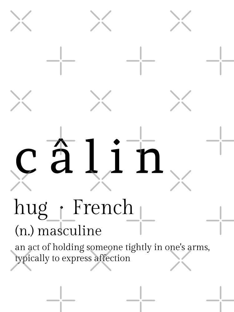 "câlin - hug - french word aesthetic " Poster by AHeyerDesigns | Redbubble