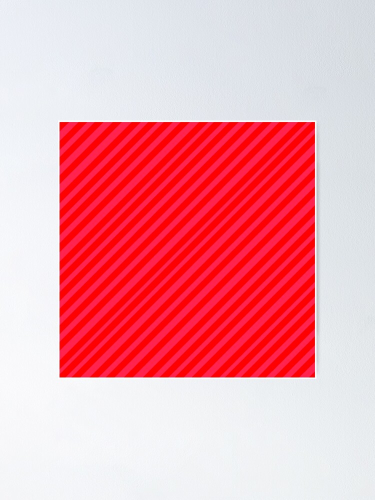 Póster «Arte de la raya roja | Pink Stripe | Rayas de arte moderno ...