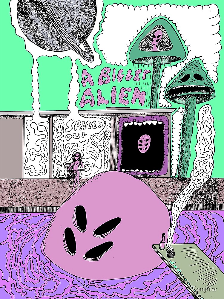 "The Alien Pool" Sticker for Sale by timothy-wallace | Redbubble