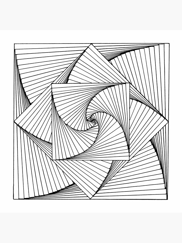 "Triple Square Optical Illusion" Poster for Sale by lumache | Redbubble