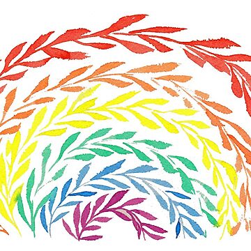 "Botanical Rainbow" Art Print for Sale by Marina Leal Freitas | Redbubble