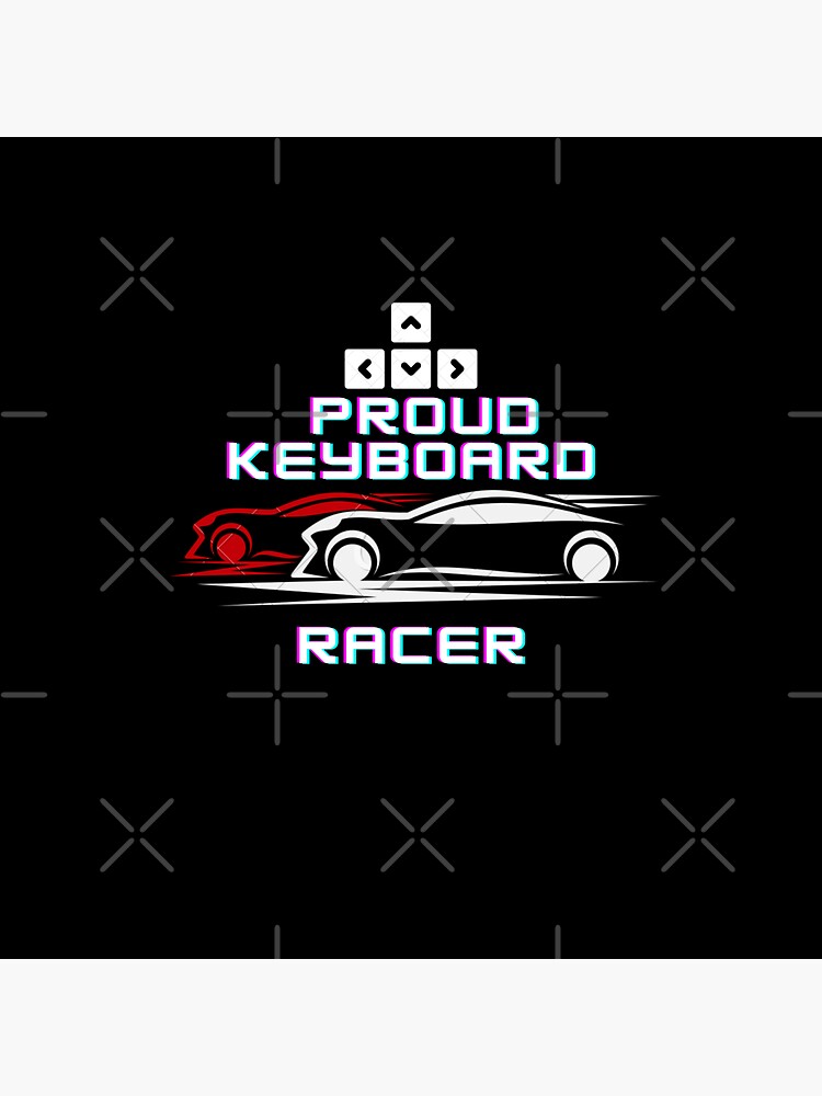 " Sim Racing keyboard racer" Sticker for Sale by ilemadago | Redbubble