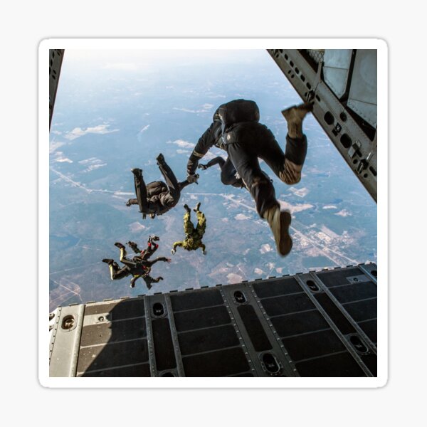 "Plane Jumping" Sticker for Sale by liftdesign | Redbubble