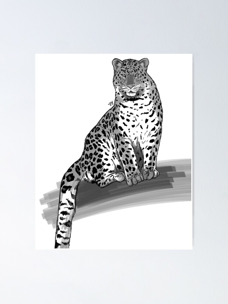 "Amur Leopard " Poster by -Jewel-Art- | Redbubble