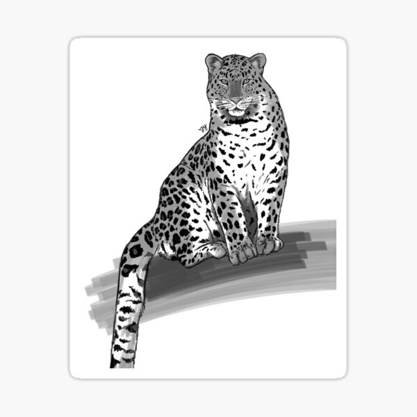"Amur Leopard " Sticker by -Jewel-Art- | Redbubble