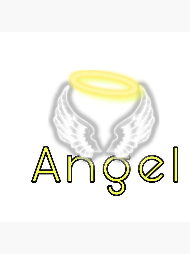 Angel” Merchandise " Poster for Sale by JomarysStickers | Redbubble