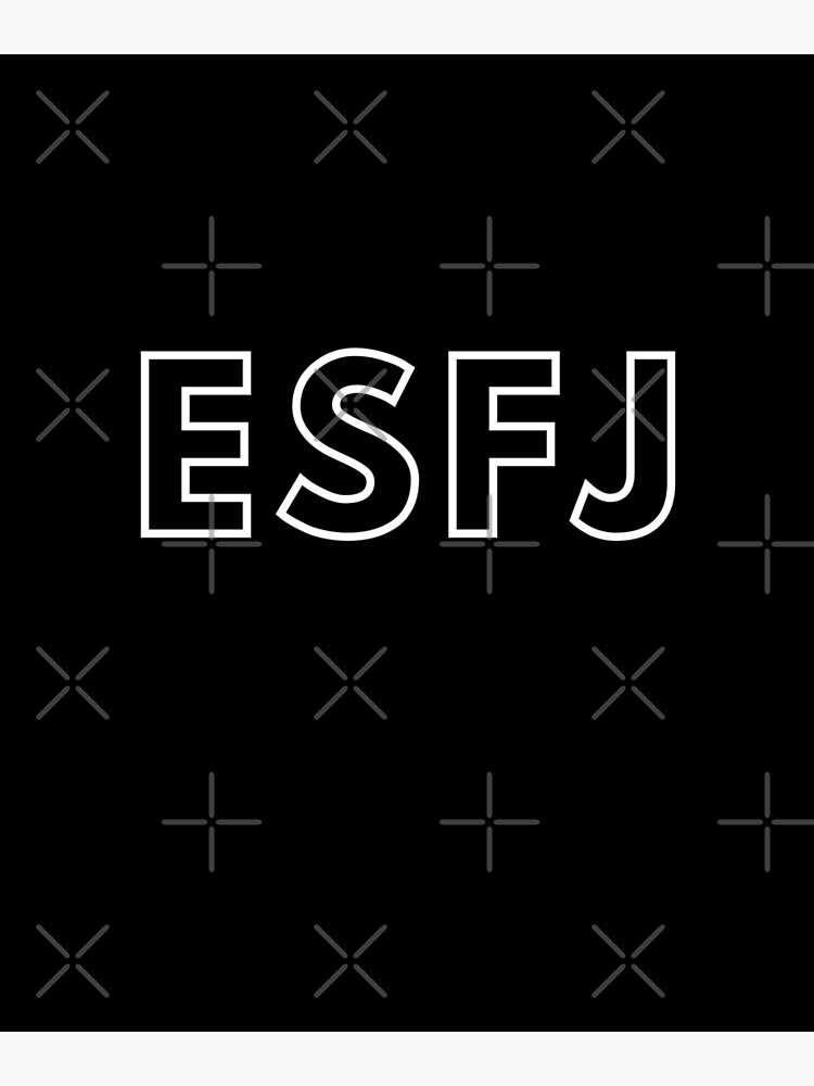 "ESFJ Personality Type Outline Design" Art Print for Sale by ...