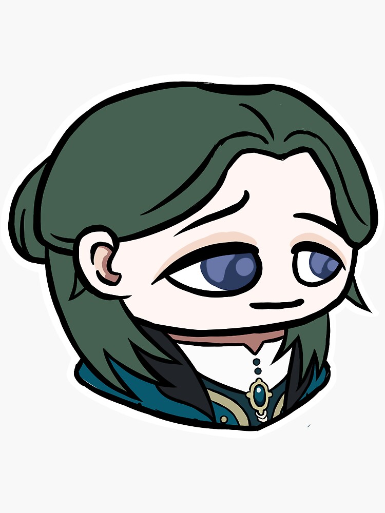 "Linhardt (post time-skip) rounded edges" Sticker for Sale by ...