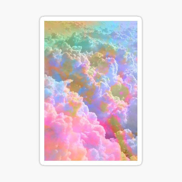 "Rainbow clouds " Sticker for Sale by aura2021 | Redbubble