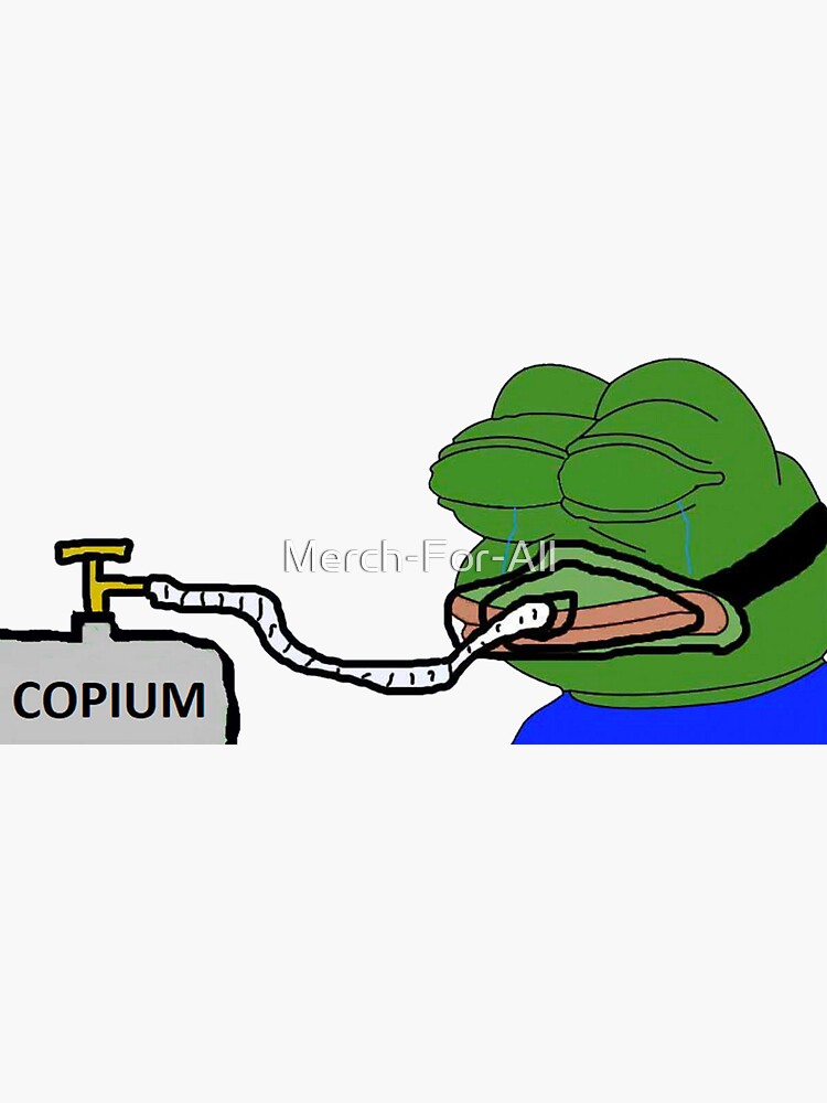 "Copium " Sticker for Sale by Merch-For-All | Redbubble