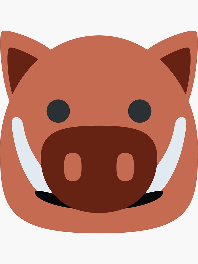 "Boar" Sticker by Stitchmoji | Redbubble