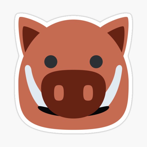"Boar" Sticker by Stitchmoji | Redbubble