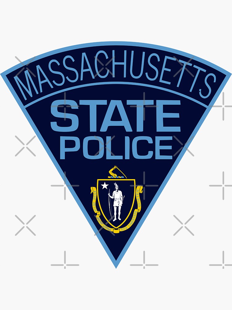 "MASSACHUSETTS STATE POLICE PATCH MSP" Sticker for Sale by enigmaticone ...