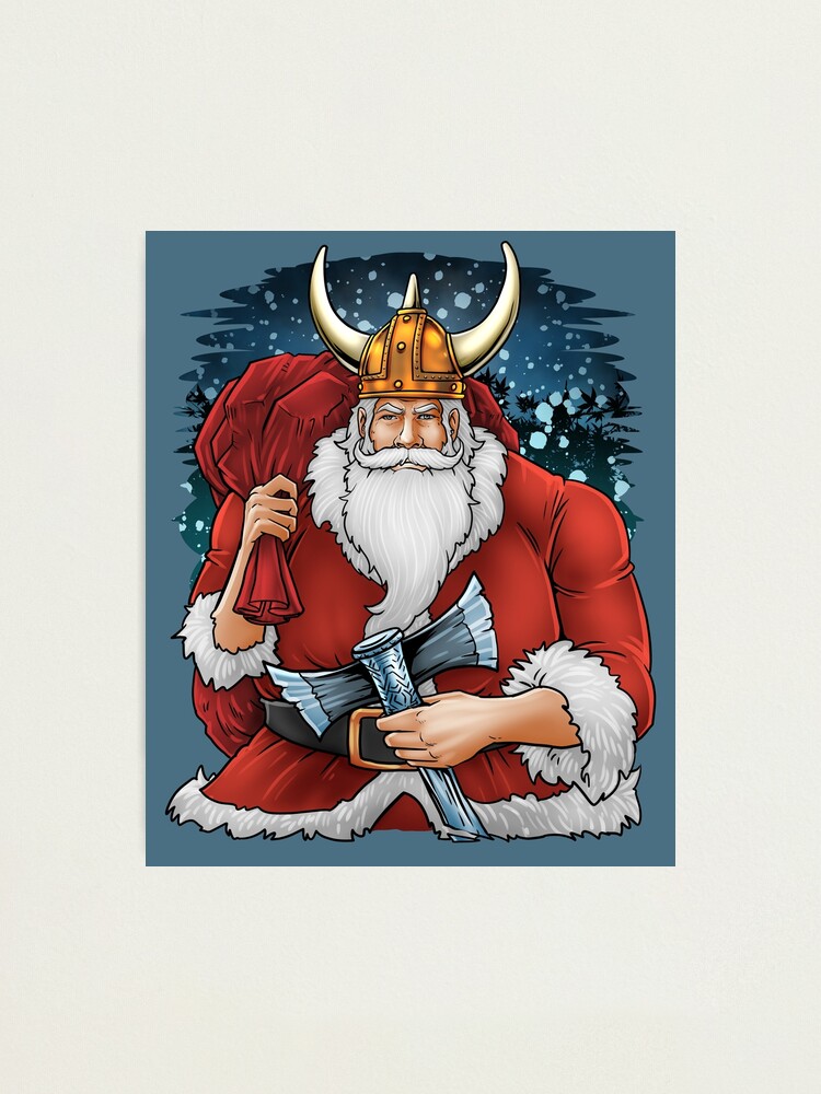 "Viking Santa Claus" Photographic Print for Sale by LimeStorm | Redbubble
