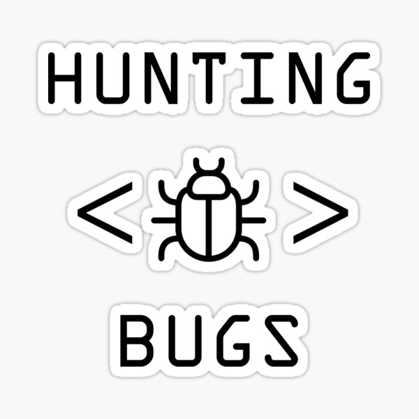 "Bug Hunter" Sticker by kloppa36 | Redbubble