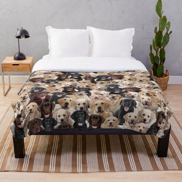 "Labrador" Throw Blanket for Sale by Murasakiki | Redbubble