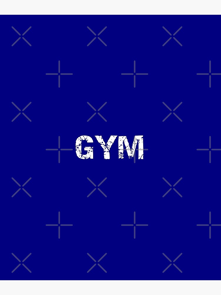 "Gym - Navy Blue Color" Poster for Sale by SuperAceDesigns | Redbubble