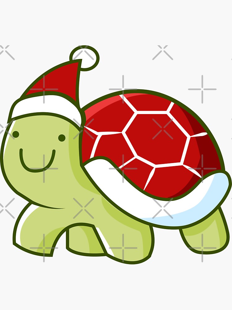 "Cute Santa Turtle" Sticker for Sale by Kalanaag | Redbubble