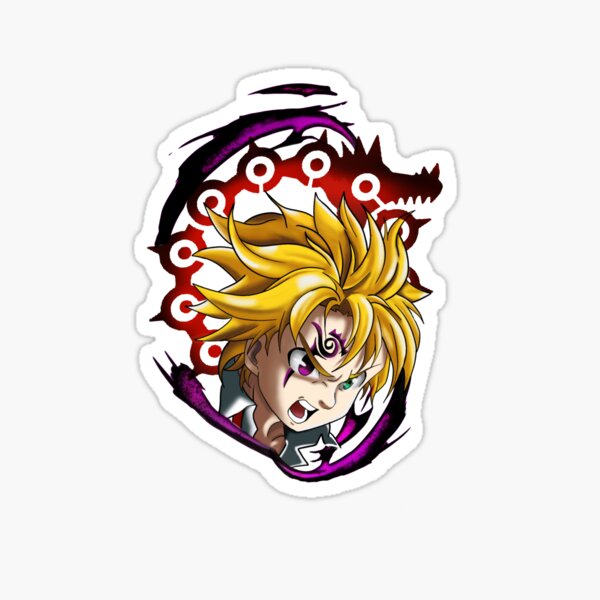 "Meliodas "Nanatsu no taizai"" Sticker for Sale by Tennytattoo | Redbubble