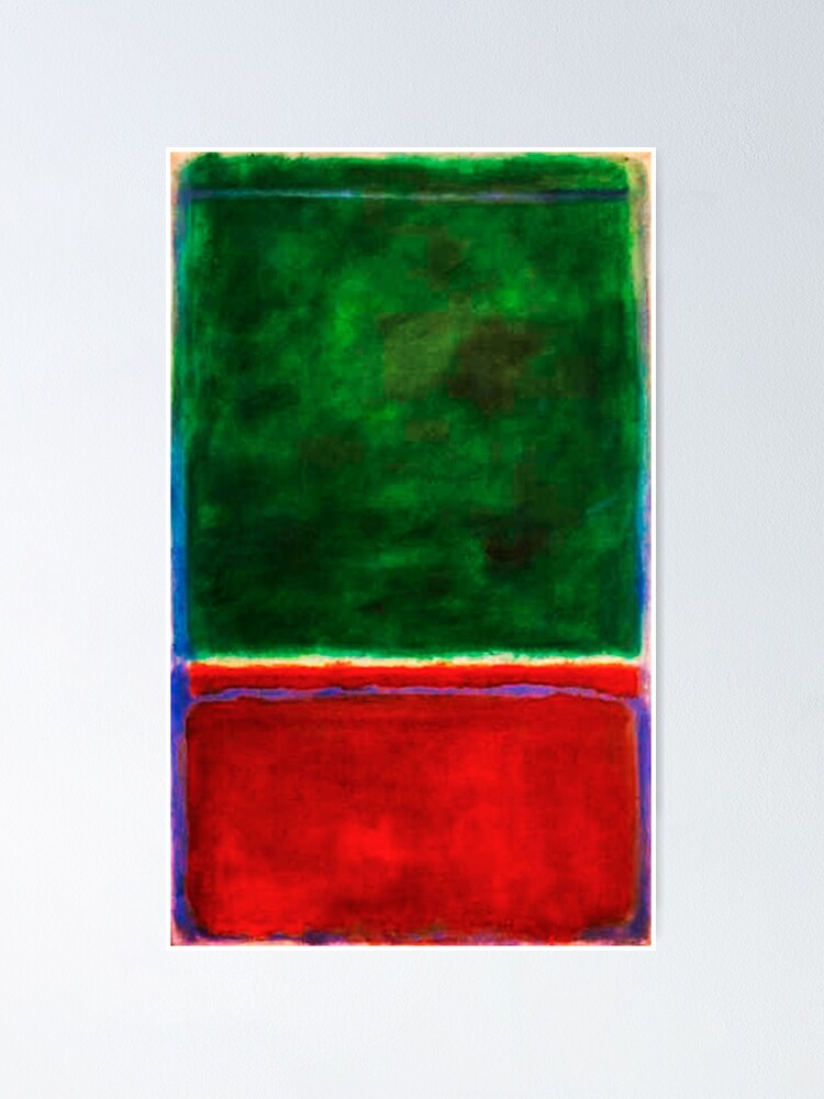 "Mark Rothko - Green and Maroon" Poster for Sale by magicmagnet | Redbubble