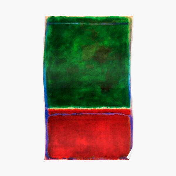 "Mark Rothko - Green and Maroon" Poster for Sale by magicmagnet | Redbubble