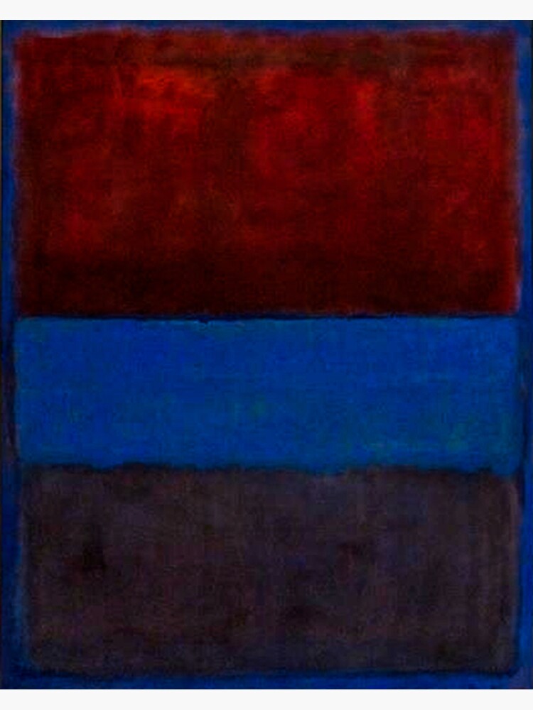 "Mark Rothko | No. 61 (Rust and Blue)" Sticker for Sale by magicmagnet ...