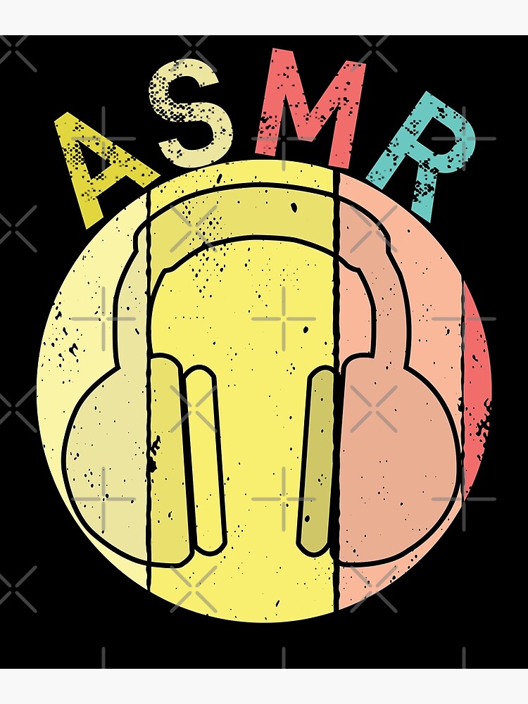 "ASMR Headphones Vintage" Poster for Sale by CrissWild | Redbubble