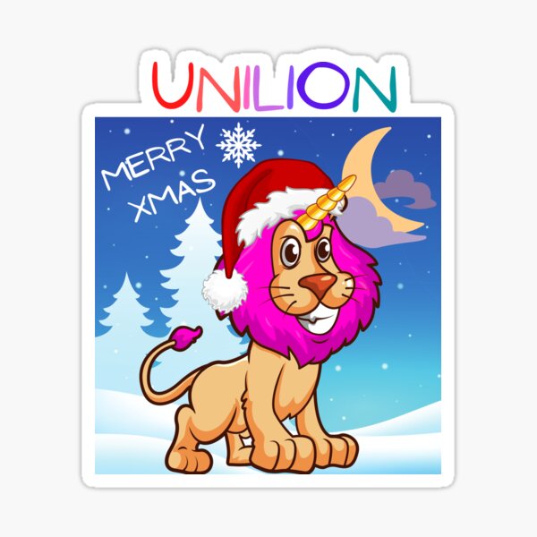 "Unicorn Lion Lioncorn Lion Unicorn Rainbow UniLion" Sticker by ...