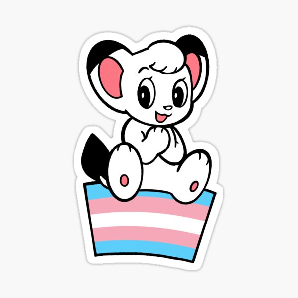 "WHITE LION TRANS PRIDE" Sticker for Sale by killworm | Redbubble
