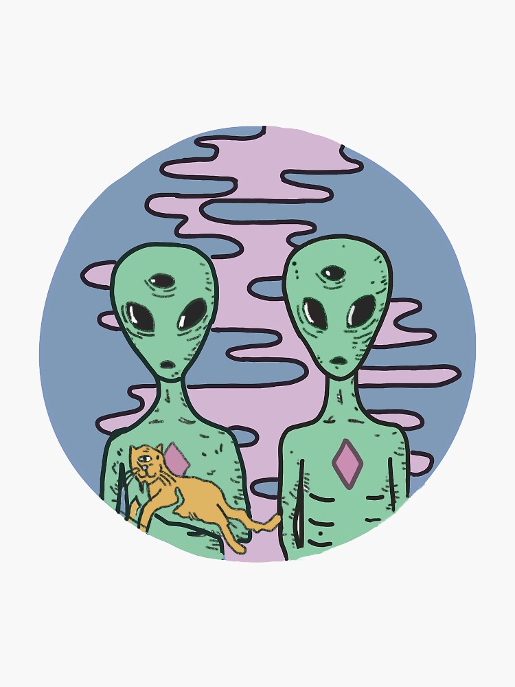 "Aliens" Sticker by designsforyou2 | Redbubble