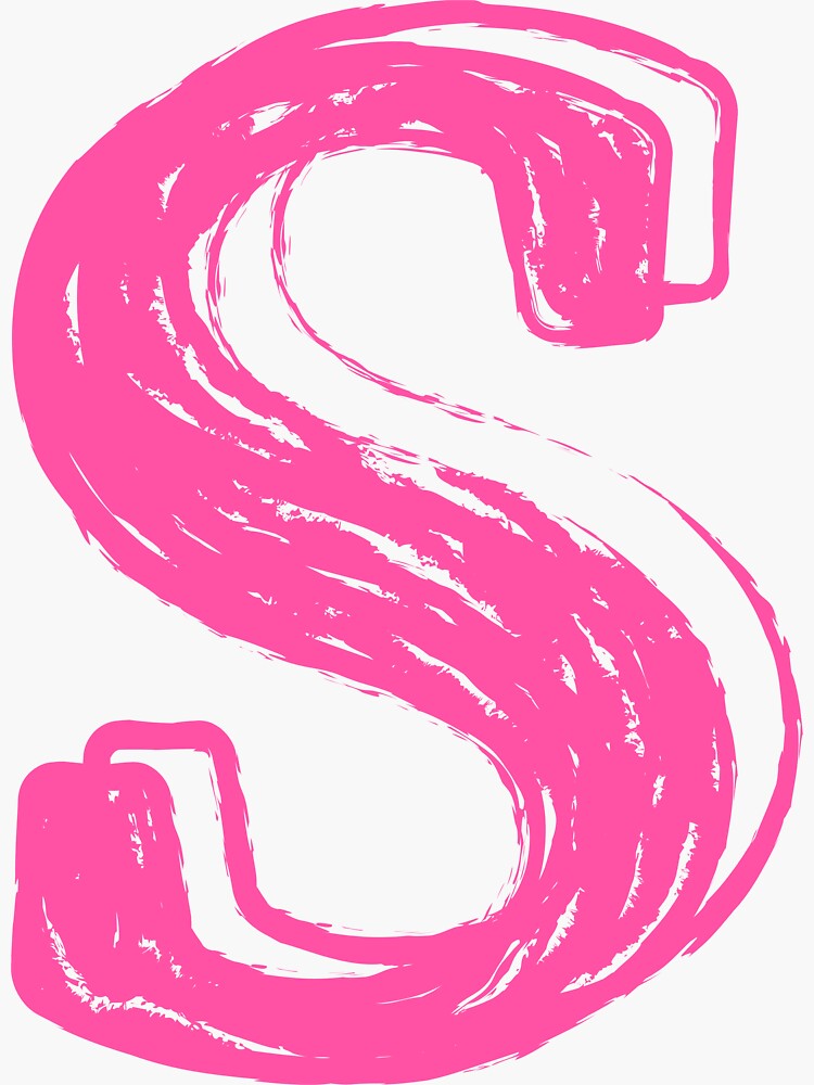 "Pink Letter A Sticker" Sticker for Sale by TyronMorgan | Redbubble