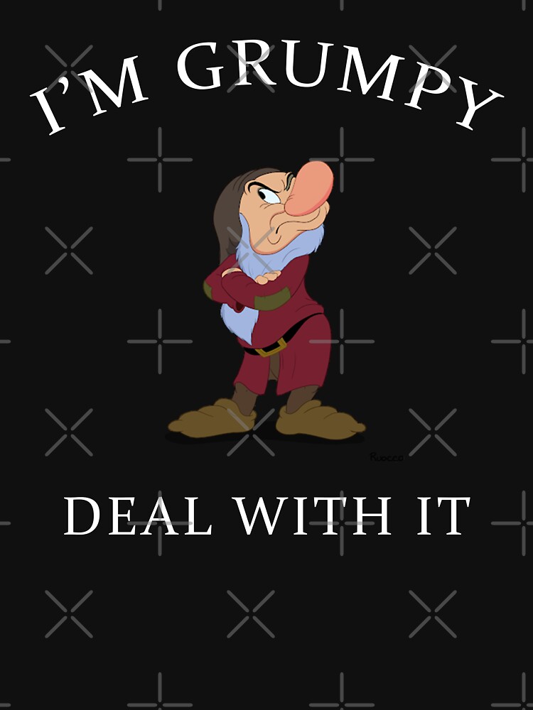 "I'M GRUMPY Deal With It funny santa gift for christmas" T-shirt for ...