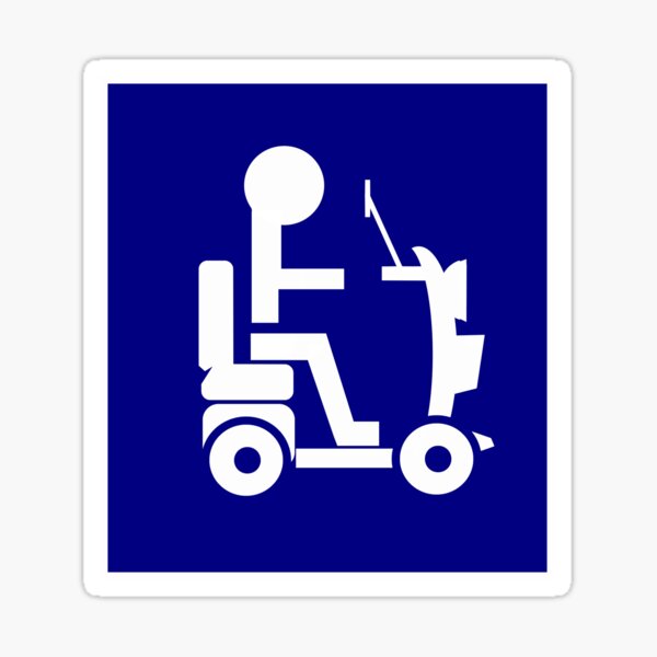 Mobility Scooter Stickers | Redbubble