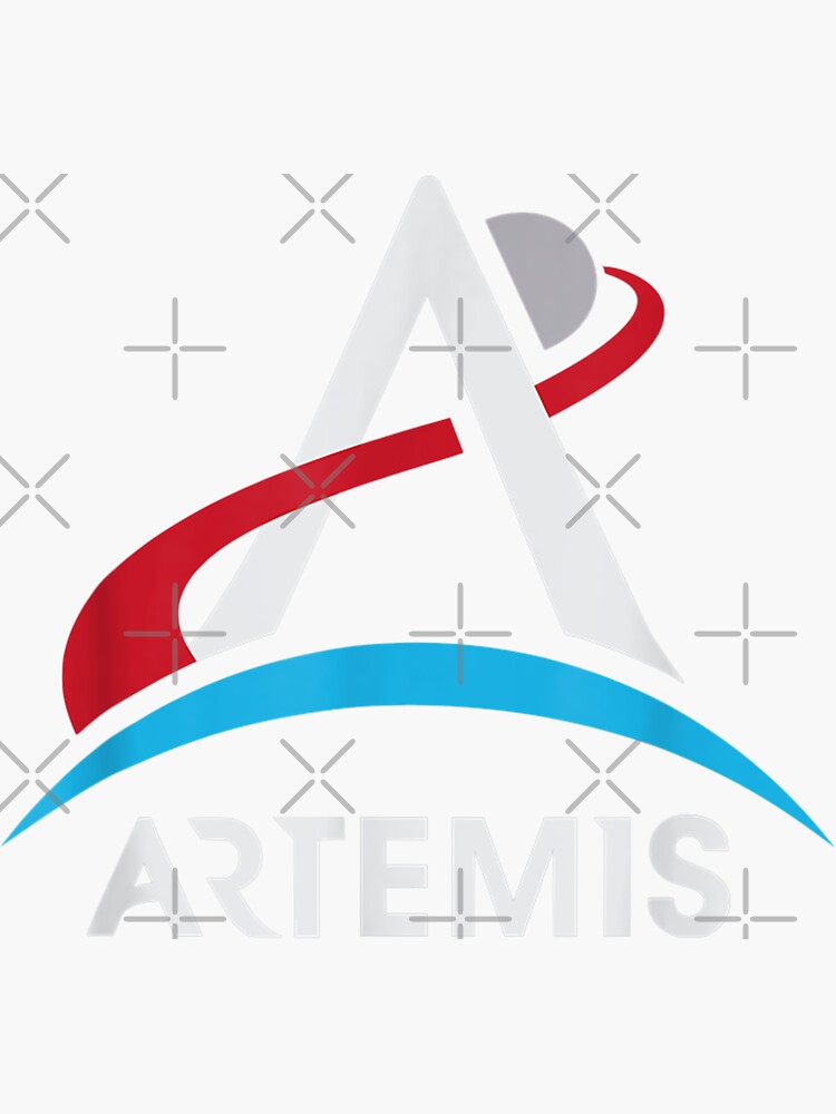 "NASA Artemis Program Logo LT We Are Going Moon To Mars 2024 " Sticker ...