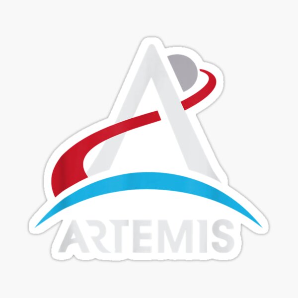 "NASA Artemis Program Logo LT We Are Going Moon To Mars 2024 " Sticker ...