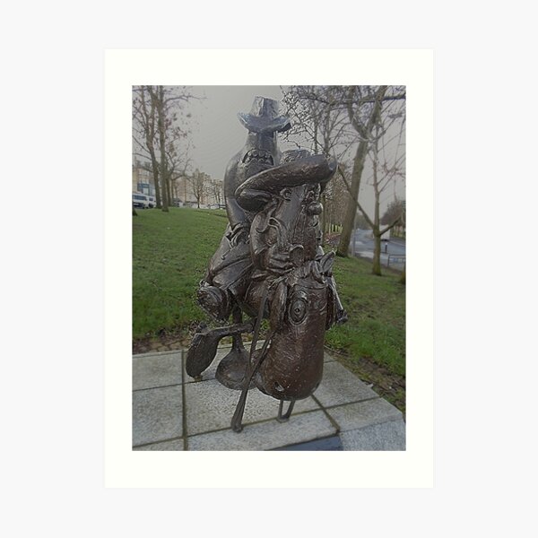 "Lobey Dosser Statue, Glasgow" Art Print for Sale by MagsWilliamson ...
