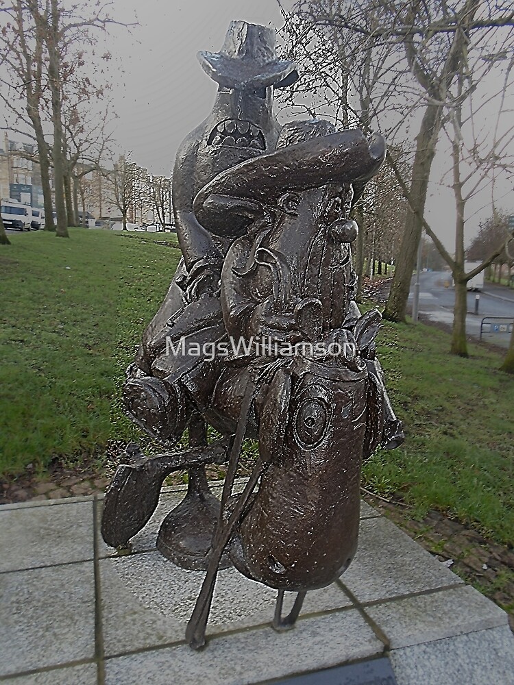 "Lobey Dosser Statue, Glasgow" Art Print for Sale by MagsWilliamson ...