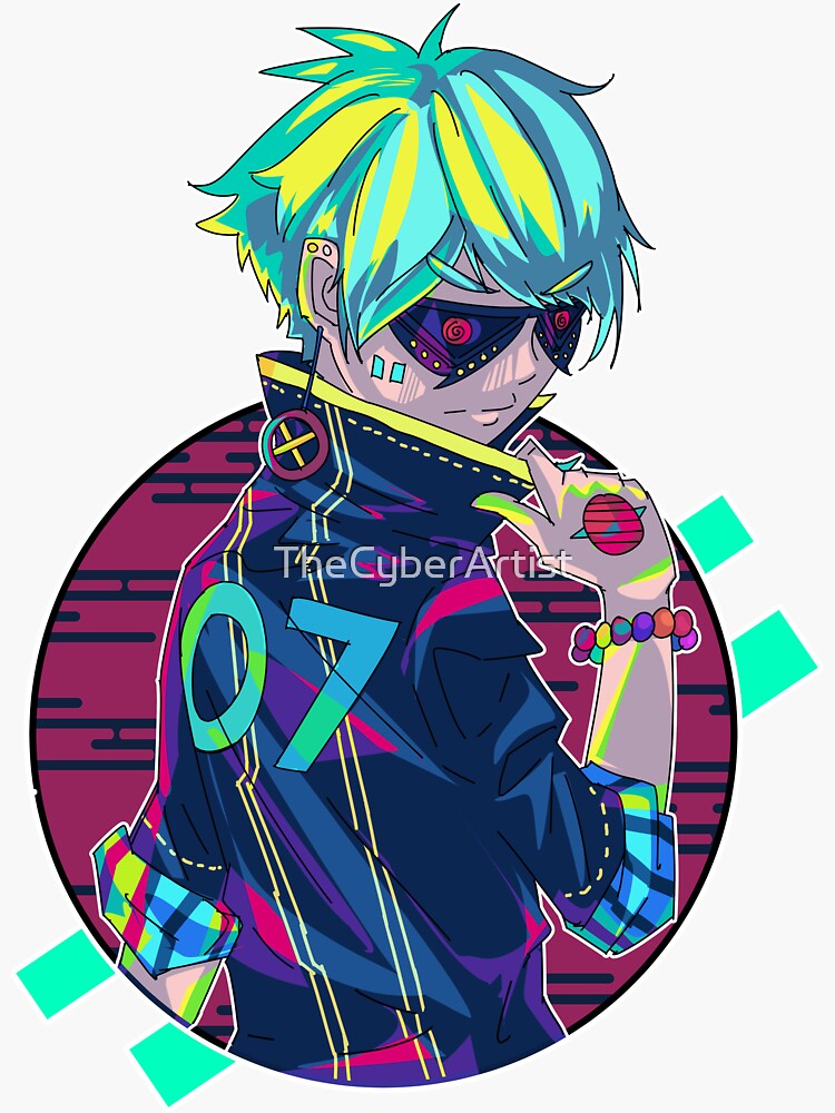 "Cool Aesthetic boy" Sticker by TheCyberArtist | Redbubble