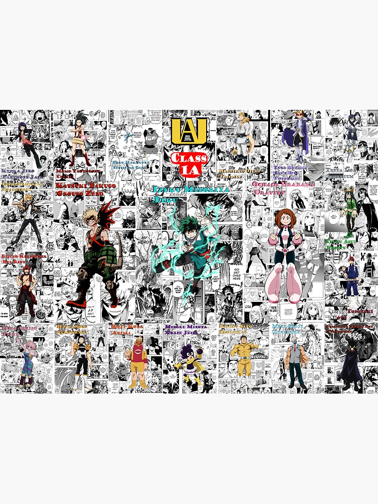 My Hero Academia Class 1a Poster Sticker For Sale By Wononetoo13 Redbubble 