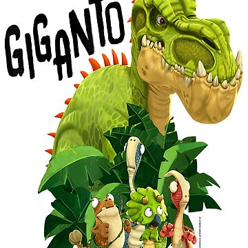 "Gigantosaurus Giganto & 4 Kid Dinos "Giganto" " Poster for Sale by ...