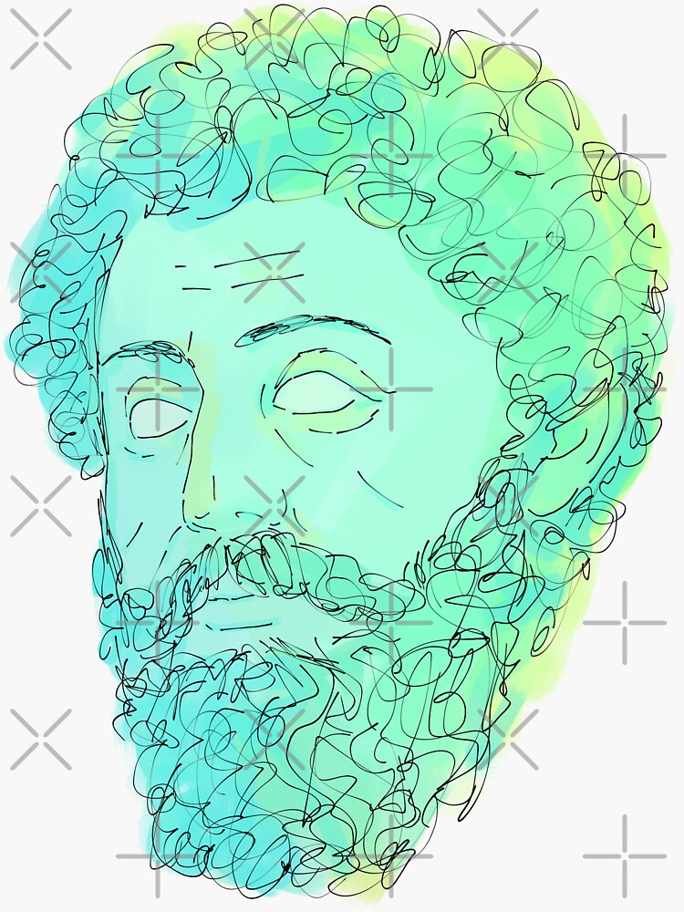 "Marcus Aurelius" Sticker for Sale by KennyLucky | Redbubble